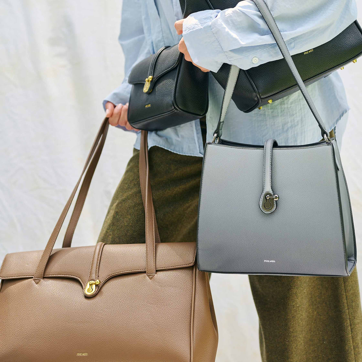 Pixie Mood Lock Collection Stylish Vegan Leather Bags